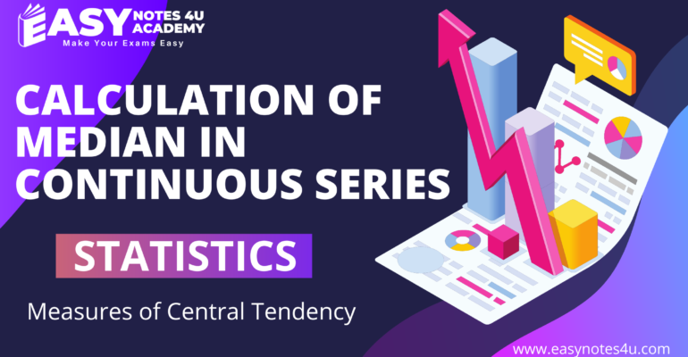 Calculation of Median in Continuous Series | Formula | Statistics ...