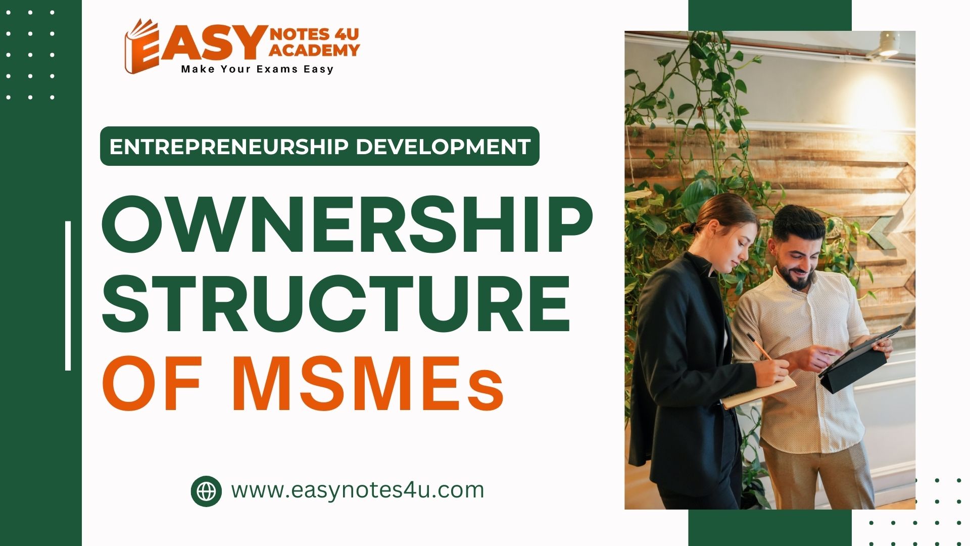 Ownership Structure of Micro, Small and Medium Enterprises (MSMEs ...