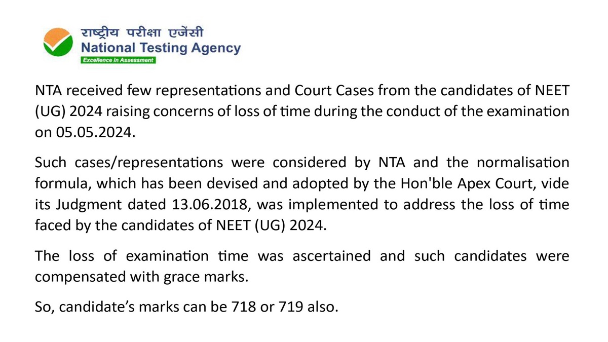NEET CRISIS - ALLEGATION, DISCREPANCIES, NTA's RESPONSE & SOLUTIONS ...